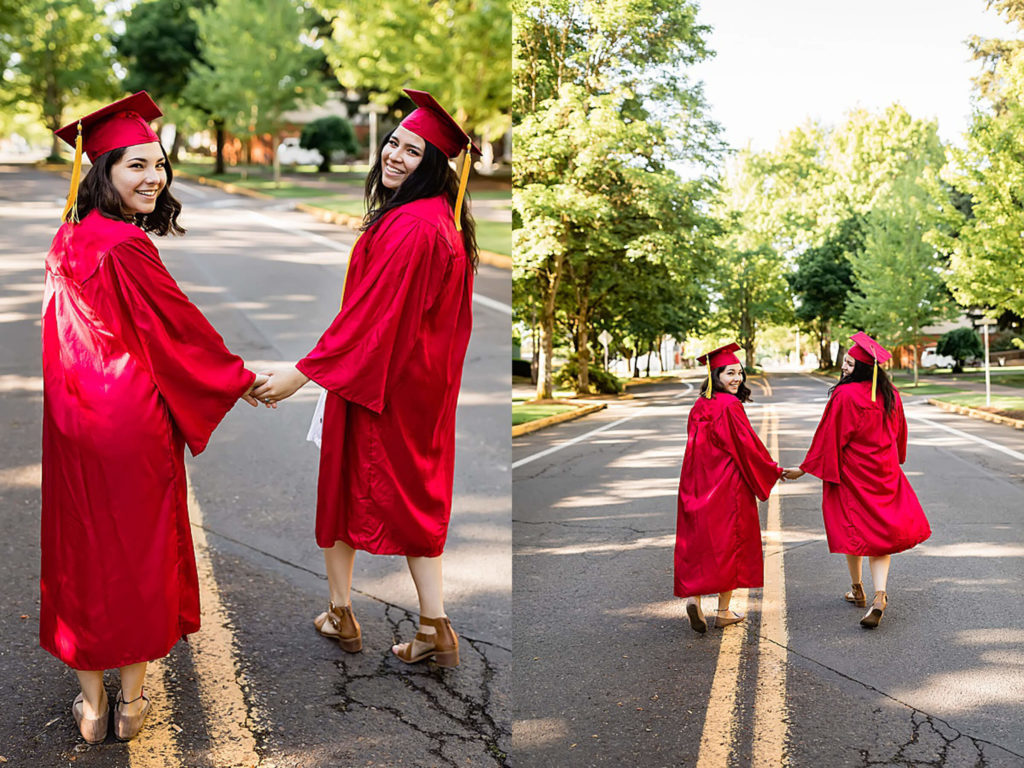 Graduation Pictures with your Best Friend | Bend Senior Portraits
