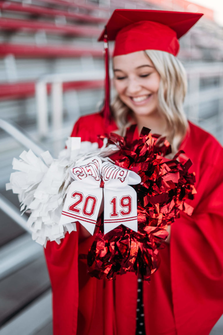 Senior Cheer Graduation Photos in Bend | Bend Senior Photographer