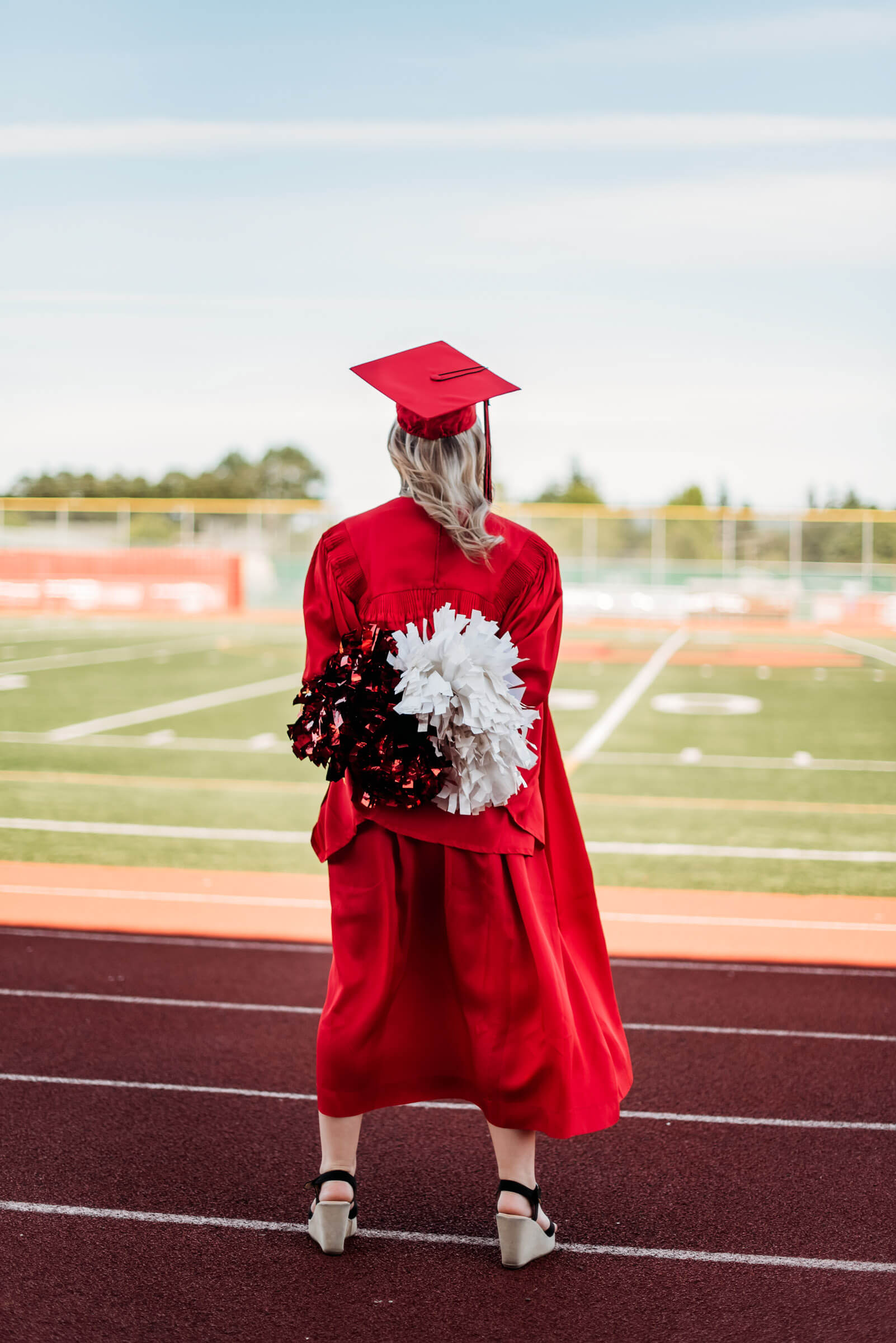 Senior Cheer Graduation Photos in Bend | Bend Senior Photographer