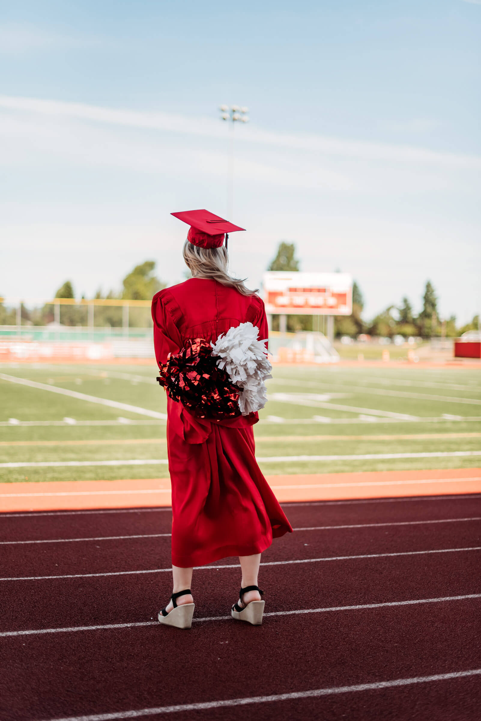 Senior Cheer Graduation Photos in Bend | Bend Senior Photographer