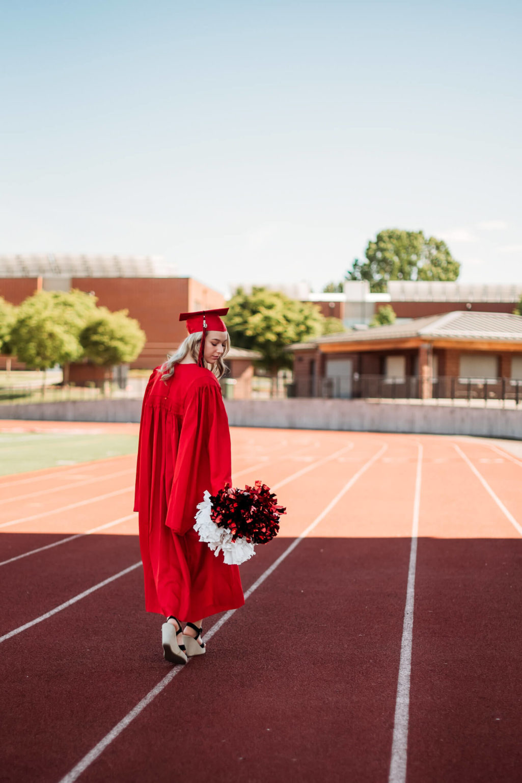 Senior Cheer Graduation Photos in Bend | Bend Senior Photographer