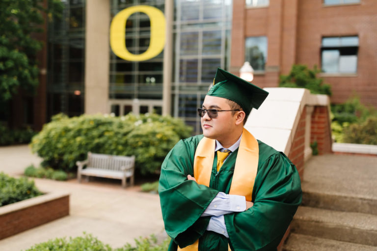 Distinguished Graduation Photos at Hayward Field | Bryndle Photo