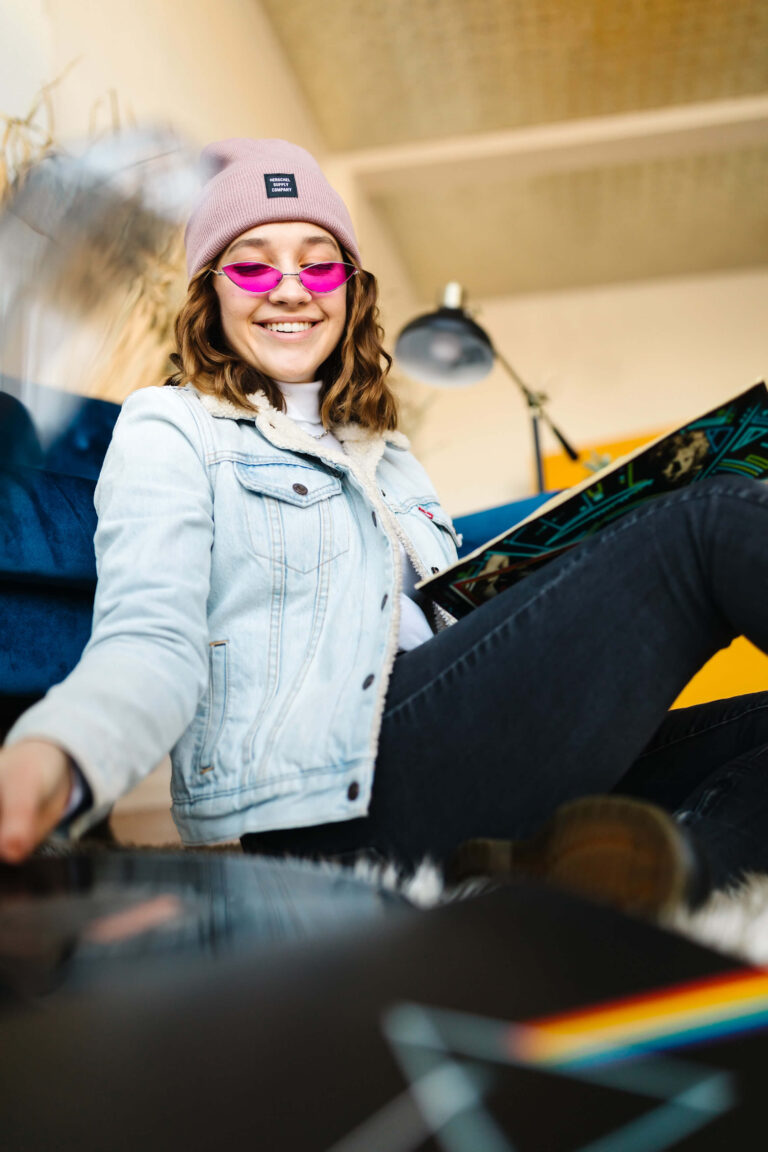 Epic Vinyl Record Senior Photoshoot | Bryndle Photo